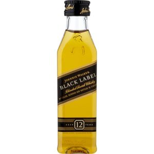 Johnnie Walker Black Label Blended Scotch Whisky, 5cl x 12 x 1