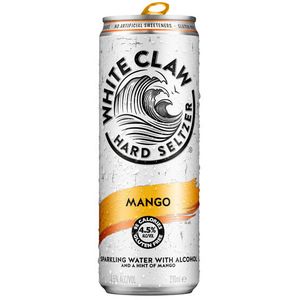 White Claw Hard Seltzer Mango, Can, 330 ml x 12