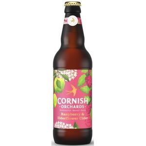 Cornish Orchards Raspberry & elderflower, 500 ml x 12