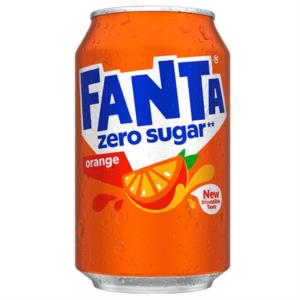 Fanta (Zero) Can, 330 ml x 24