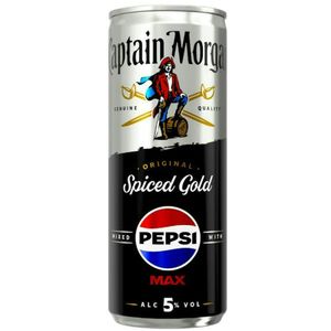 Captain Morgan X Pepsi Max RTD, 250 ml x 12