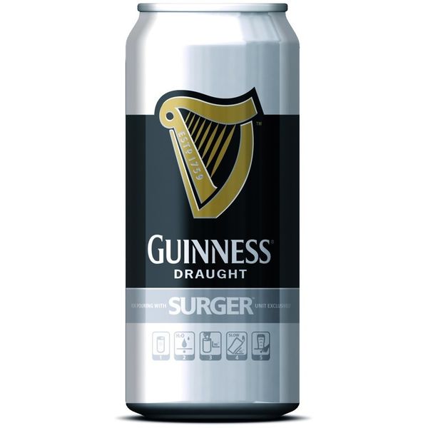 Guinness Draught Beer Surger 4.1%, Can, 520 ml x 24