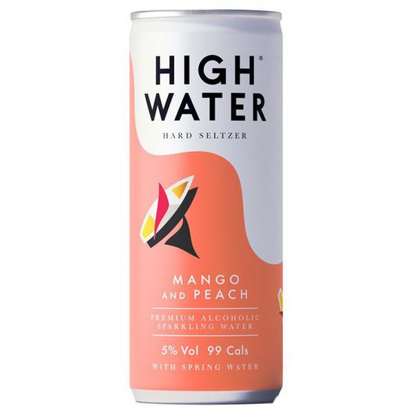 High Water Hard Seltzer Mango & Peach, 250 ml x 12